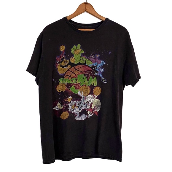 Space Jam | Tops | Vintage Space Jam Unisex Graphic Tee Looney Tunes ...